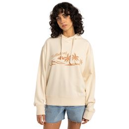 Hoodie Billabong "Beach Tropics", Damen, Gr. M, wei&szlig; (wei&szlig;cap), Obermaterial: 55% Walkfrottier, 25% Walkfrottier, 20% Microfaser;, Sweatshirts Hoodie