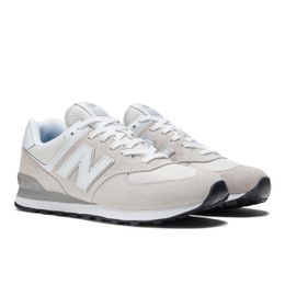 Sneaker New Balance "ML574 Core", Herren, Gr. 38,5, beige (hellbeige, wei&szlig;), Leder, Textil, Schuhe Sneaker, Topseller