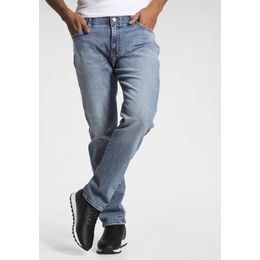 Slim-fit-Jeans Lee "Extrem Motion Slim", Herren, Gr. 30, L&auml;nge 34, blau (lenny), Denim/Jeans, Obermaterial: 77% Baumwolle, 21% Polyester, 2% Elasthan, schmal lang, Jeans Slim-fit-Jeans, Extreme Motion Stretchware
