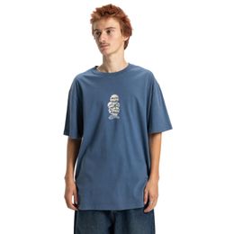 T-Shirt DC Shoes "Laugh Stack", Herren, Gr. XS, schwarz denim, Obermaterial: 75% Walkfrottier, 25% Walkfrottier;, Shirts T-Shirt