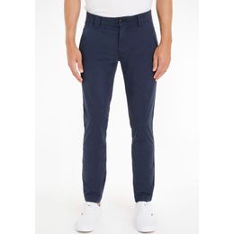 Chinohose Tommy Jeans "TJM SCANTON CHINO PANT", Herren, Gr. 31, L&auml;nge 30, blau (twilight navy), Web, Obermaterial: 98% Baumwolle, 2% Elasthan, k&ouml;rpernah normal, Hosen Chinohose, mit Markenlabel