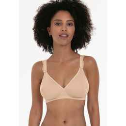 Soft-BH Rosa Faia "Selma", Damen, Gr. 80, Cup C, beige (desert), Stoff, Obermaterial: 60% Polyester, 27% Polyamid, 13% Elasthan, clean, matt, unifarben, normal, BHs Soft-BH, Spacer-Schale, ohne B&uuml;gel, mit Spitze, atmungsaktiv, schlicht, bequem