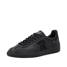 Sneaker RIEKER SPORT "San Diego Swing2GO", Herren, Gr. 42, schwarz (schwarz uni), Leder, Schuhe Sneaker, Retro-Sneaker aus der neuen Christoph Kramer Kollektion