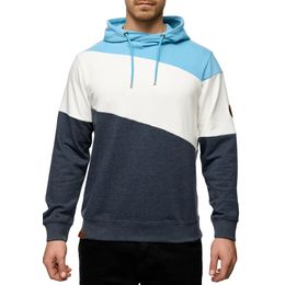 Kapuzensweatshirt INDICODE "INAlami", Herren, Gr. L, blau (alaska blau), Sweatware, Obermaterial: 60% Baumwolle, 40% Polyester, regular fit, Rippb&uuml;ndchen, Sweatshirts Kapuzensweatshirt