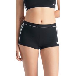 Panty adidas originals "Comfort Flex Cotton", Damen, Gr. L, schwarz (000, schwarz), Obermaterial: 62% Baumwolle, 26% Lyocell, 12% Elasthan, bedruckt, unifarben, eng, Unterhosen Panty, leicht, weich, Baumwollmix, atmungsaktiv