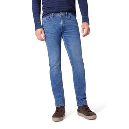 5-Pocket-Jeans "Rando", Herren, Gr. 33, L&auml;nge 34, blau (blau used buffies), Denim/Jeans, Obermaterial: 98% Baumwolle, 2% Elasthan, Pioneer Authentic Jeans, lang, Jeans 5-Pocket-Jeans