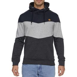 Kapuzensweatshirt INDICODE "INMarcus", Herren, Gr. XXL, blau (navy), Sweatware, Obermaterial: 60% Baumwolle, 40% Polyester, regular fit normal, Rundhals, Rippb&uuml;ndchen, Sweatshirts Kapuzensweatshirt
