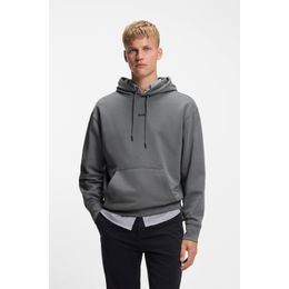 Kapuzensweatshirt BOSS Orange "WeSmallhood", Herren, Gr. S, grau (open grau062), Sweatware, Obermaterial: 100% Baumwolle, regular fit normal, hoch geschlossener Ausschnitt, weit B&uuml;ndchen, Sweatshirts Kapuzensweatshirt, mit K&auml;ngurutasche