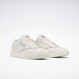 Sneaker Reebok CLASSIC "REEBOK COURT ADVANCE", Damen, Gr. 38,5, wei&szlig; (sanftes wei&szlig;), Synthetik, Schuhe Sneaker