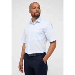 Kurzarmhemd Eterna "COMFORT FIT", Herren, Gr. 43, Normalgr&ouml;&szlig;en, blau (hellblau), Popeline, 100% Baumwolle, normal, Hemden Kurzarmhemd, NON IRON (b&uuml;gelfrei)