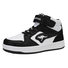 Sneaker Kangaroos "K-CP Hogan EV", Jungen, Gr. 34, schwarz-wei&szlig; (jet schwarz, wei&szlig;), Synthetik, Textil, Schuhe Sneaker