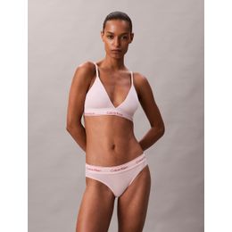 Triangel-BH "LIGHTLY LINED TRIANGLE", Damen, Gr. XL (42), N-Gr, potpourri, Web, Obermaterial: 53% Baumwolle, 35% Modal, 12% Elasthan, Calvin Klein Underwear, unifarben, regular fit, BHs Triangel-BH, Mit elastischem Saum