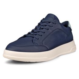 Sneaker Ecco "Move W", Damen, Gr. 41, blau (marine), Leder, Schuhe Sneaker, Freizeitschuh, Halbschuh mit ergonomischer Fluidform Sohle