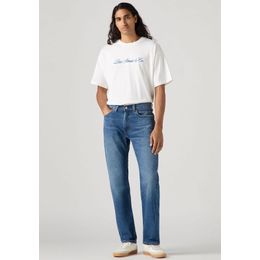 Levi's Straight-Jeans LEVI'S "505", Herren, Gr. 34, L&auml;nge 30, blau (blau hour), Denim/Jeans, Obermaterial: 99% Baumwolle, 1% Elasthan, unifarben, regular fit lang, Jeans Straight-Jeans, REGULAR