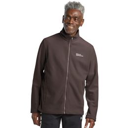 Fleecejacke Jack Wolfskin "WINTERSTEIN FZ M", Herren, Gr. 3XL, peat, Fleece, Obermaterial: 100% Polyester, Jacken Fleecejacke, w&auml;rmend aus POLARTEC 200, teilweise recycelt, &Uuml;bergangsjacke