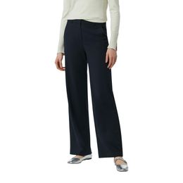 Marlene-Hose comma, Damen, Gr. 42, N-Gr, blau (navy), Web, Obermaterial: 48% Polyamid, 42% Viskose, 10% Elasthan. Futter: 100% Polyester, unifarben, relaxed fit kn&ouml;chellang, Hosen Marlene-Hose, mit Taschen
