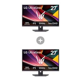 LG 2x UltraGear&trade; G6 27 &Prime; QHDGamingMonitor mit 200 Hz│27G610A mit sRGB 99% (Typ.), VESA DisplayHDR&trade; 400, 1 ms (GtG), HDMI 2.0 27G610AB.27G6001