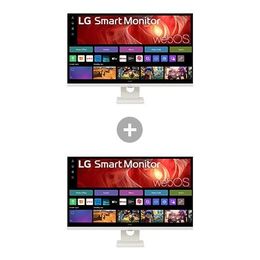 LG 2x 31,5 &Prime; 4K UHD Smart Monitor mit webOS 32U721SAW.32U7001