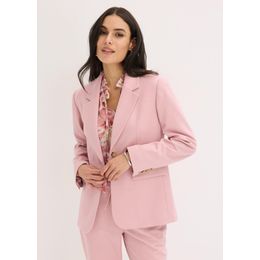 bonprix einreihiger Stretchblazer, rosa, Gr.42, eleganter Stretchblazer