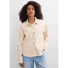 bonprix Denim Shaket / Jeansjacke, farblos, Gr.50, Oversized Denim Shaket, 100% Baumwolle