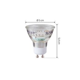 ARCCHIO LED-Leuchtmittel GU10 4,7W 2700K 850lm Glas 2er-Set