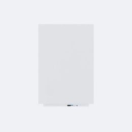Rocada Whiteboard SKIN COLOUR, rahmenlos, modular, Hoch-/Querformat, magnethaftend, Ablageschale, B 750 x H 1150 mm, lackierter Stahl, signalwei&szlig; RAL 9003