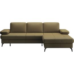 Sit & More Ecksofa SIT & MORE "Morris Jubi", olive, B:247cm H:83cm T:171cm, Sofas, Ecksofa, mit Armteilfunktion & 1 Zierkissen, optional Bettfunktion