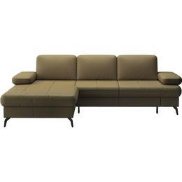 Sit & More Ecksofa SIT & MORE "Morris Jubi", olive, B:247cm H:83cm T:171cm, Sofas, Ecksofa, mit Armteilfunktion & 1 Zierkissen, optional Bettfunktion