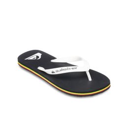 Sandale Quiksilver "Molokai Core", Herren, Gr. 10 (43), schwarz (schwarz, rasta), Obermaterial: Synthetikmaterial / Au&szlig;ensohle: Moosgummi, Schuhe Sandale