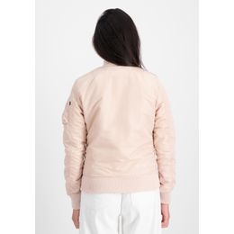 Bomberjacke Alpha Industries "MA-1 VF Vintage Fit 59 W", Damen, Gr. S, orange (pale peach), Obermaterial: 100% Nylon; Futter: 100% Nylon; F&uuml;llung: 100% Polyester, Jacken Bomberjacke