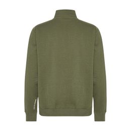 Herren Sweater "Clean Cut Copenhagen Patrick Half-Zip Sweatshirt", gr&uuml;n, Gr. L, Clean Cut Copenhagen, unifarben, 60% Baumwolle, 40% Polyester,