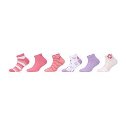 Sneakersocken s.Oliver, M&auml;dchen, Gr. 31-34, bunt, Baumwollmischung, elastisch, Socken Sneakersocken, div. Muster, Multipack