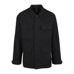 Allwetterjacke Brandit "Brandit Brandit Men BDU Twill Jacket", Herren, Gr. XS, schwarz, 100% Baumwolle, unifarben, normal, amerikanischer Ausschnitt, Jacken