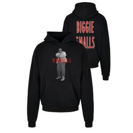 Kapuzenpullover "Upscale by Mister Tee Herren Biggie Smalls Concrete Hoody", Herren, Gr. L, schwarz, 100% Baumwolle, UPSCALE BY MISTER TEE, unifarben, normal, ohne Ausschnitt, Pullover Kapuzenpullover