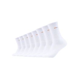 Sportsocken Camano "function", Herren, Gr. 43-46, wei&szlig;, Baumwollmischung, unifarben, normal, Socken Sportsocken, mit verst&auml;rktem Sohlenbereich