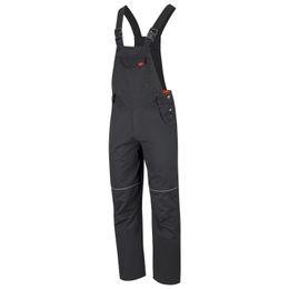 Arbeitslatzhose HERO by John Medoox "EDMONTON Basic Workwear Arbeits-Cargo-Latzhose", Herren, Gr. 50, L&auml;nge 32, schwarz, Sweatware, 65% Polyester, 35% Baumwolle, gerade lang, Hosen, Arbeits-Cargo-Latzhose Funktionsqualit&auml;tf&uuml;r Herren