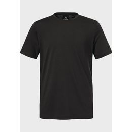 Sch&ouml;ffel Funktionsshirt SCH&Ouml;FFEL "T Shirt Style Collada MNS", Herren, Gr. 46, schwarz (9990, schwarz), Oberstoff: 60% Baumwolle, 40% Polyester, Rundhals, Shirts Funktionsshirt