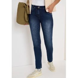 Cecil Jeans - Slim fit - in Dunkelblau - 52% | Gr&ouml;&szlig;e W29/L32 | Damenjeans