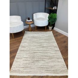 Mioli Kurzflor-Teppich "Vals" in Creme/ Beige - 72% | Gr&ouml;&szlig;e 80x150 cm |