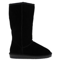 NICEBAY Leder-Winterstiefel "Wharfe" in Schwarz - 85% | Gr&ouml;&szlig;e 38 | Damen-stiefel