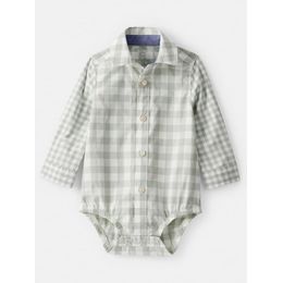 Oshkosh Body in Wei&szlig;/ Grau - 48% | Gr&ouml;&szlig;e 68 | Baby-bodys