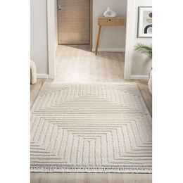 Mioli Hochflor-Teppich "Faselis" in Creme - 76% | Gr&ouml;&szlig;e 200x290 cm |