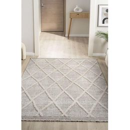 Mioli Hochflor-Teppich "Marimba" in Beige - 76% | Gr&ouml;&szlig;e 200x290 cm |