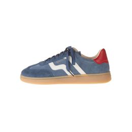 Gant Footwear Leder-Sneakers in Blau/ Rot - 52% | Gr&ouml;&szlig;e 43 | Damen-sneakers