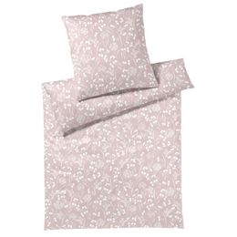 Elegante Bettw&auml;sche &raquo;Bonjour&laquo; 2 Stk. angenehmes Hautgef&uuml;hl rosa Jersey, Obermaterial: 100% Baumwolle