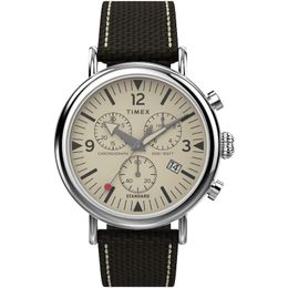 Timex Herren Chronograph &raquo;WATERBURY STANDARD&laquo; Quarzuhr, Armbanduhr, Herrenuhr, Datum, Leuchtzeiger, Stoppfunktion braun