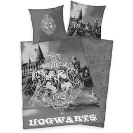 Harry Potter Bettw&auml;sche &raquo;&laquo; 2 Stk. mit tollem Motiv bunt Linon, Obermaterial: 100% Baumwolle