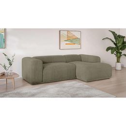 s.Oliver Ecksofa &raquo;EMMERIK Designersofa, L-Form mit Wellenfederung, B/T/H: 260/155/73 cm&laquo; hoher Sitzkomfort, gem&uuml;tlich und modern, auch in Cord gr&uuml;n 