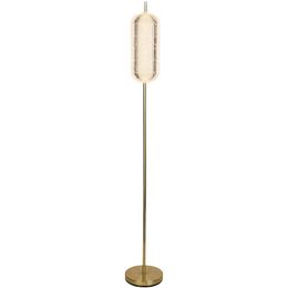 Searchlight Stehlampe &raquo;Capsule LED Floor Lamp, Satin Brass Metal and Acrylic Shade&laquo; LED-Modul 1 Stk. Warmwei&szlig;