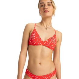Roxy Damen Bandeau-Bikini-Top &raquo;Pt Beach Classics&laquo; rot M, Cup B